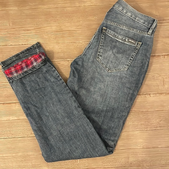 Eddie Bauer | Jeans | Eddie Bauer Flannel Lined Boyfriend Relaxed Jeans ...
